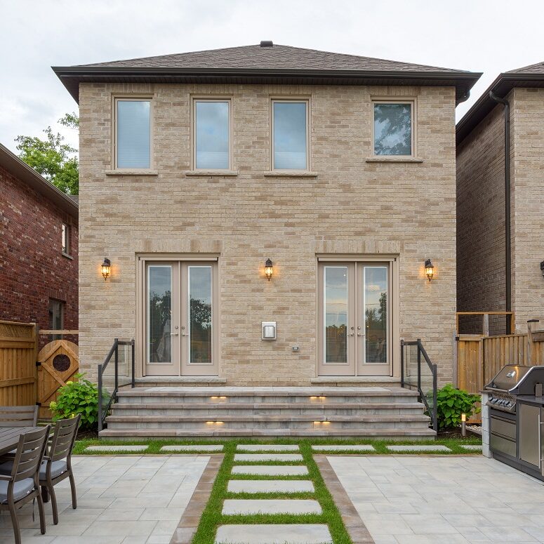 Small Backyard Pool with Water Feature - Harrison Project